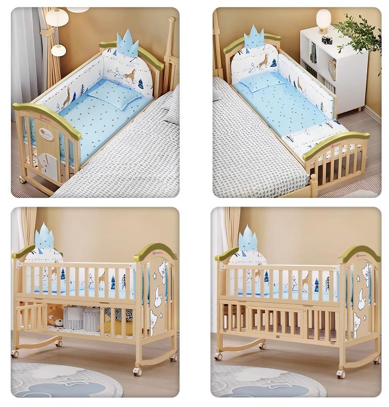 Baby Cot Cum Junior Bed Online | Best Super Comfy European Pinewood